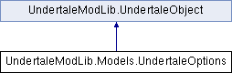 UMT doc: UndertaleModLib.Models.UndertaleOptions Class Reference