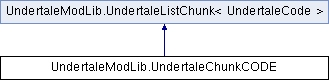 UMT doc: UndertaleModLib.UndertaleChunkCODE Class Reference